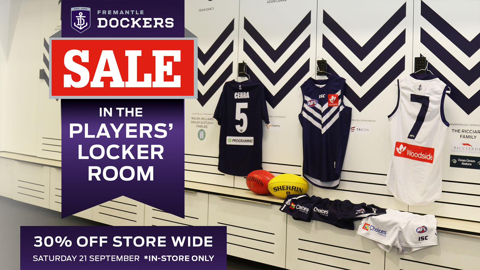 The locker room sale is back!