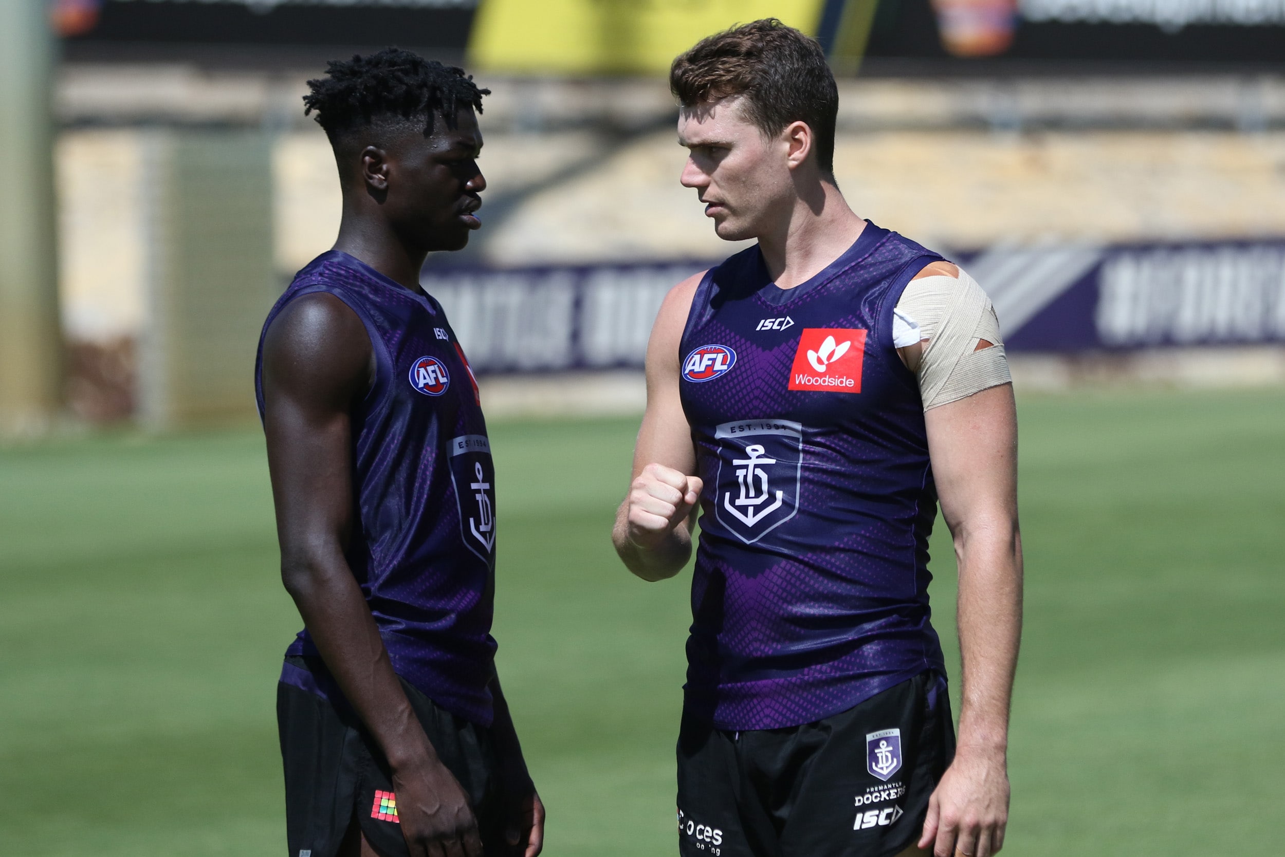 Frederick working under the wings of wingers