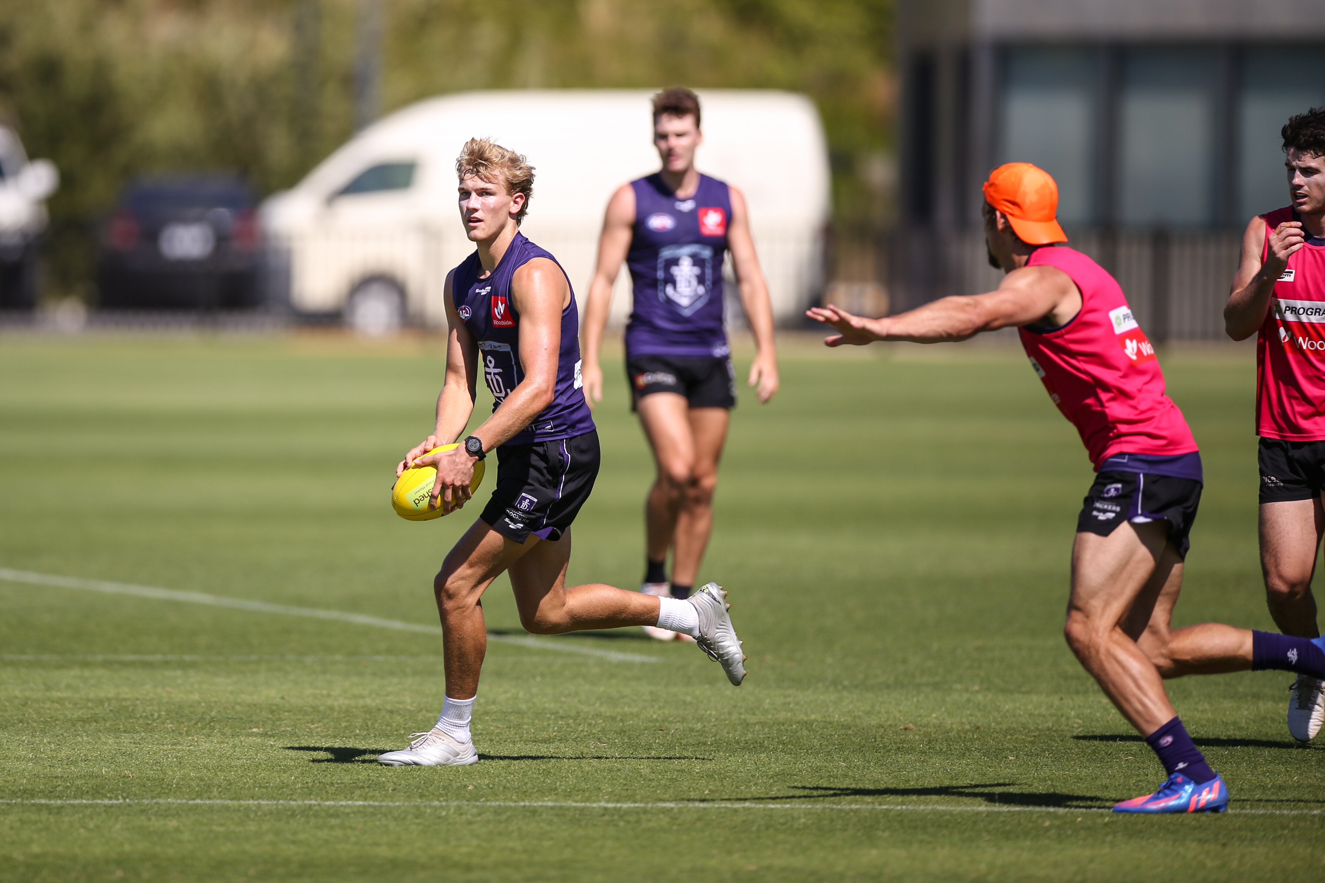 Worner settles in with first session