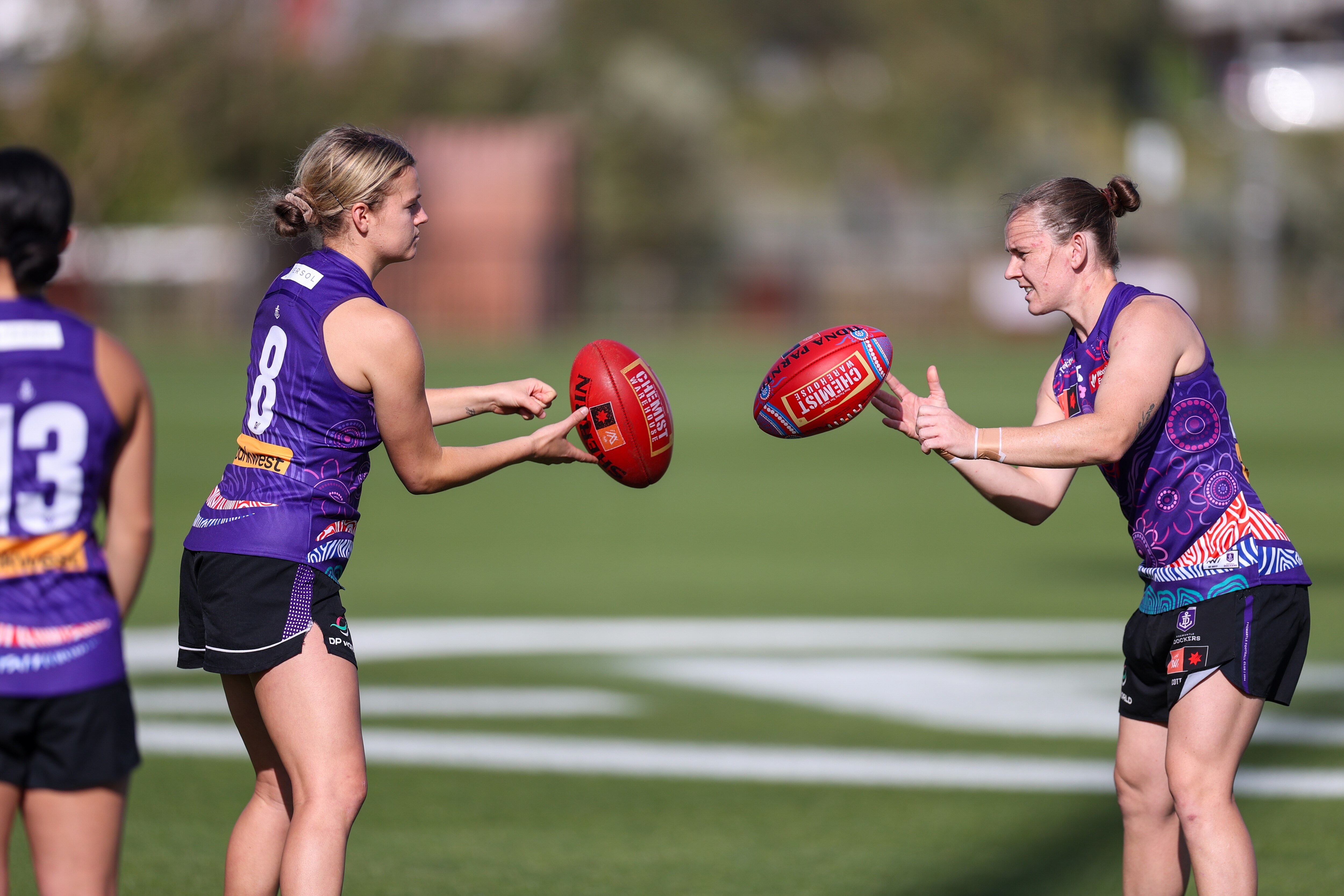 AFLW Training in Indigenous Jumper: 19 October