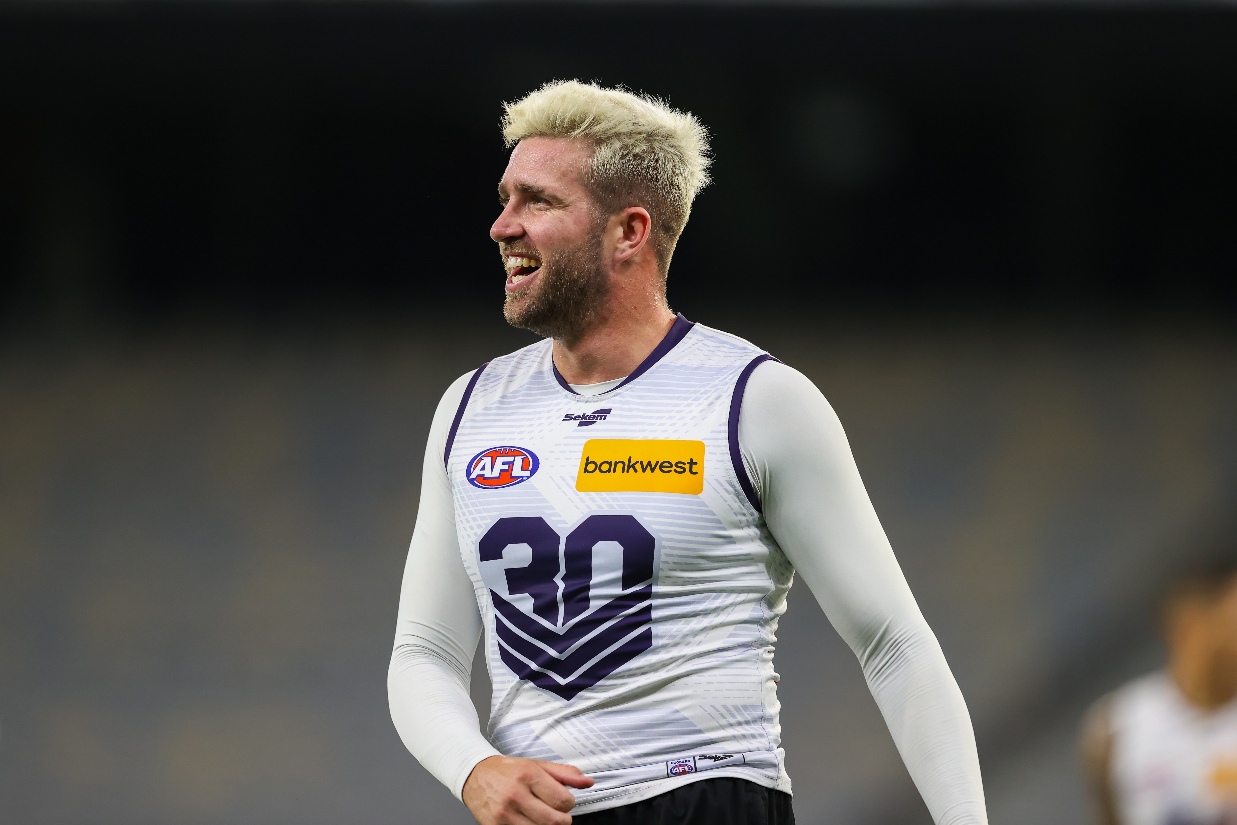 77 PHOTOS: Main Training under lights at Optus Stadium 17 April