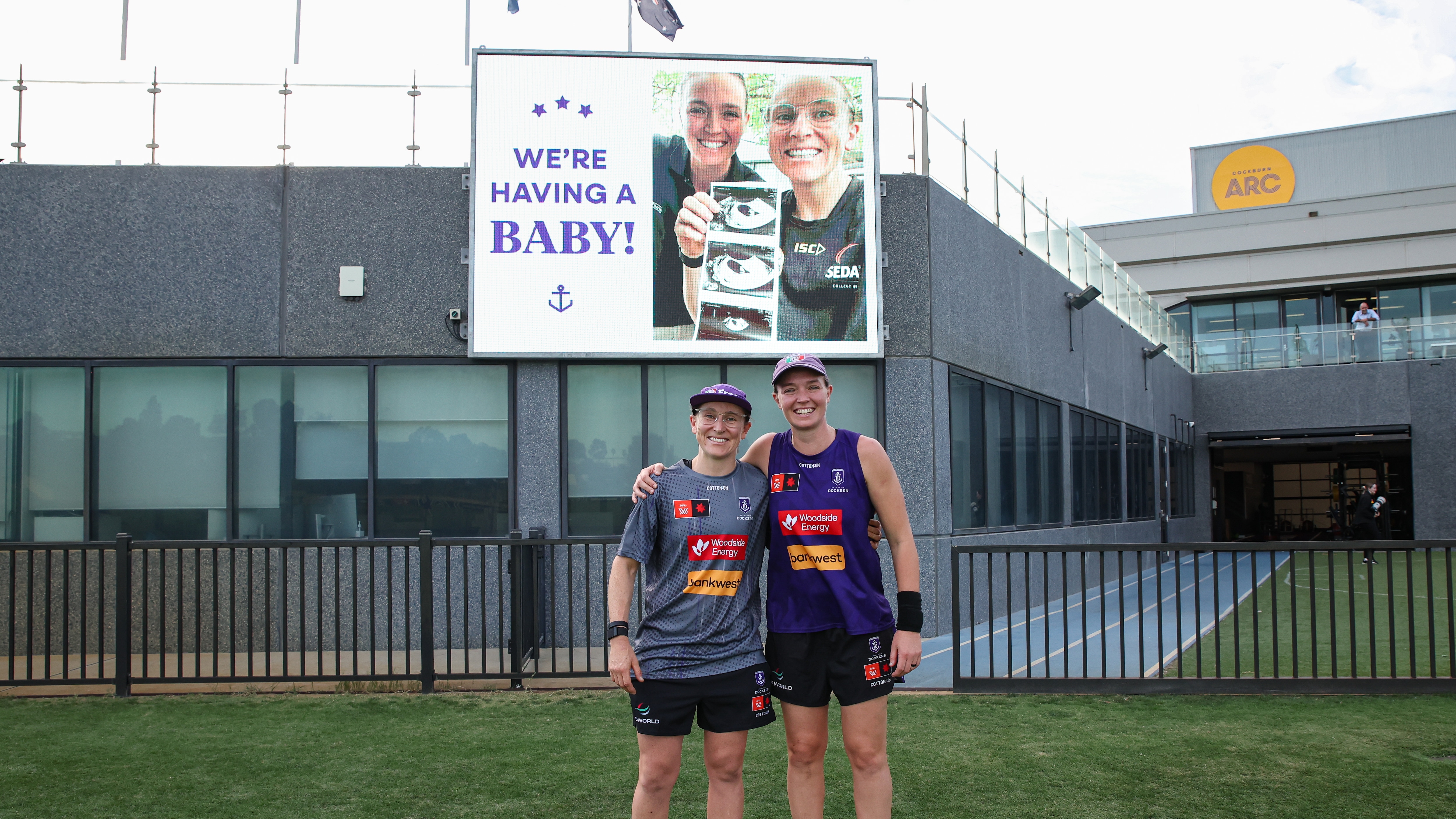 Inaugural Freo Docker set for sidelines with pregnancy news