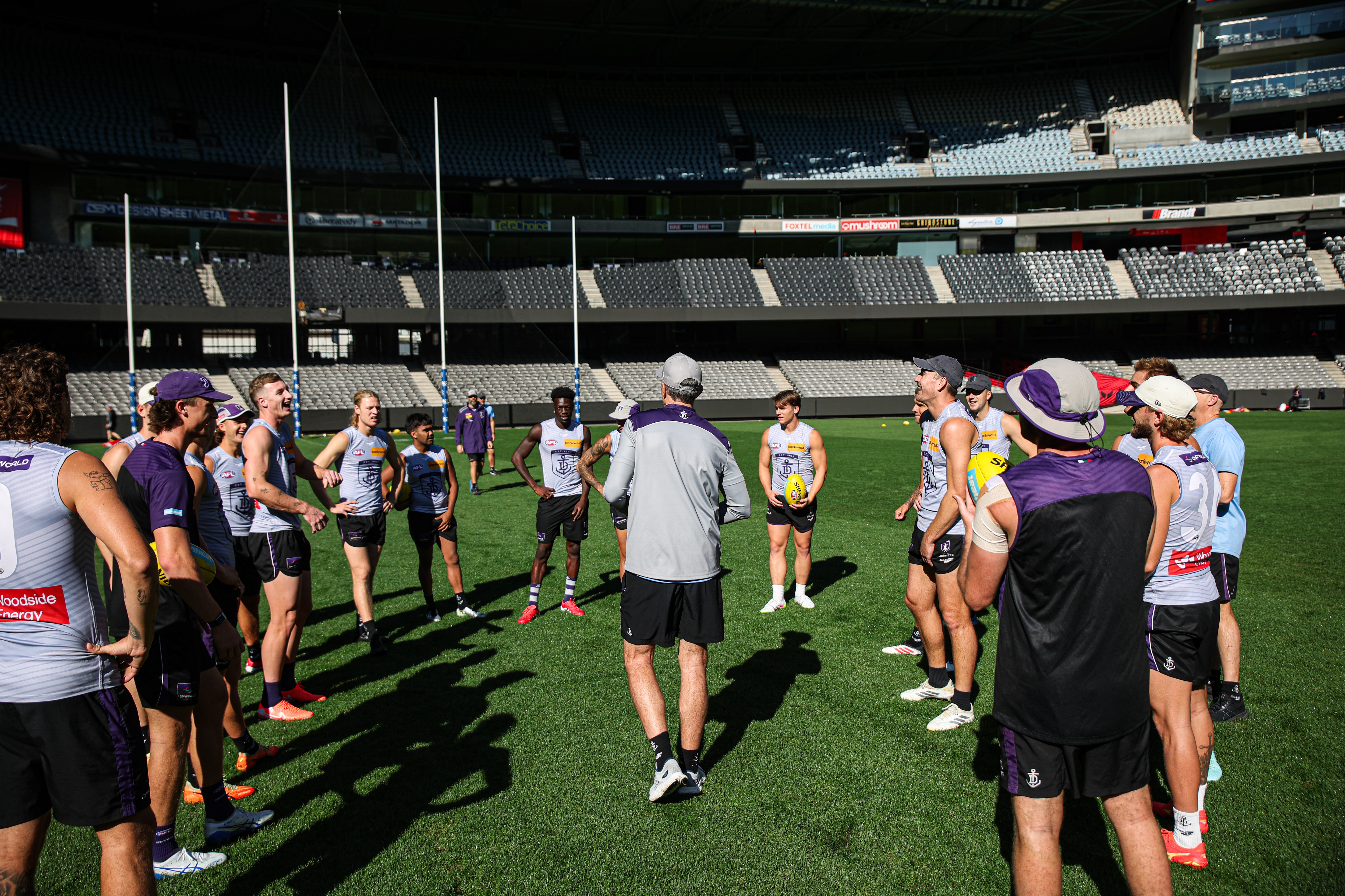 20 PHOTOS: AFL Captain's Run at Marvel Stadium