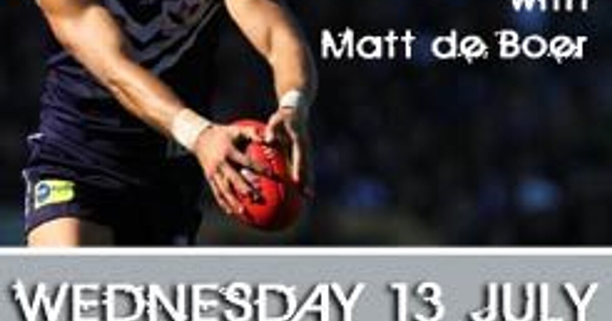 Matt de Boer Live Chat replay