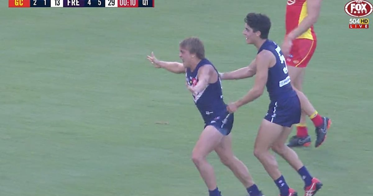 Mitch kicks his first