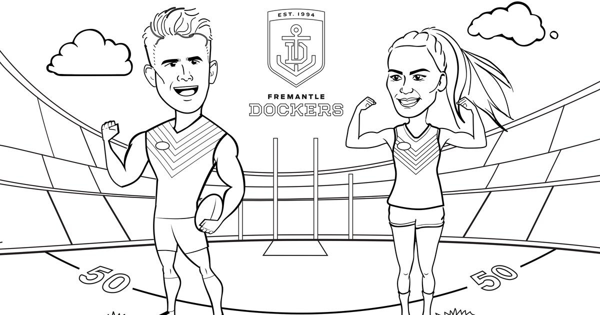 Colour in to meet Andy and Gemma!