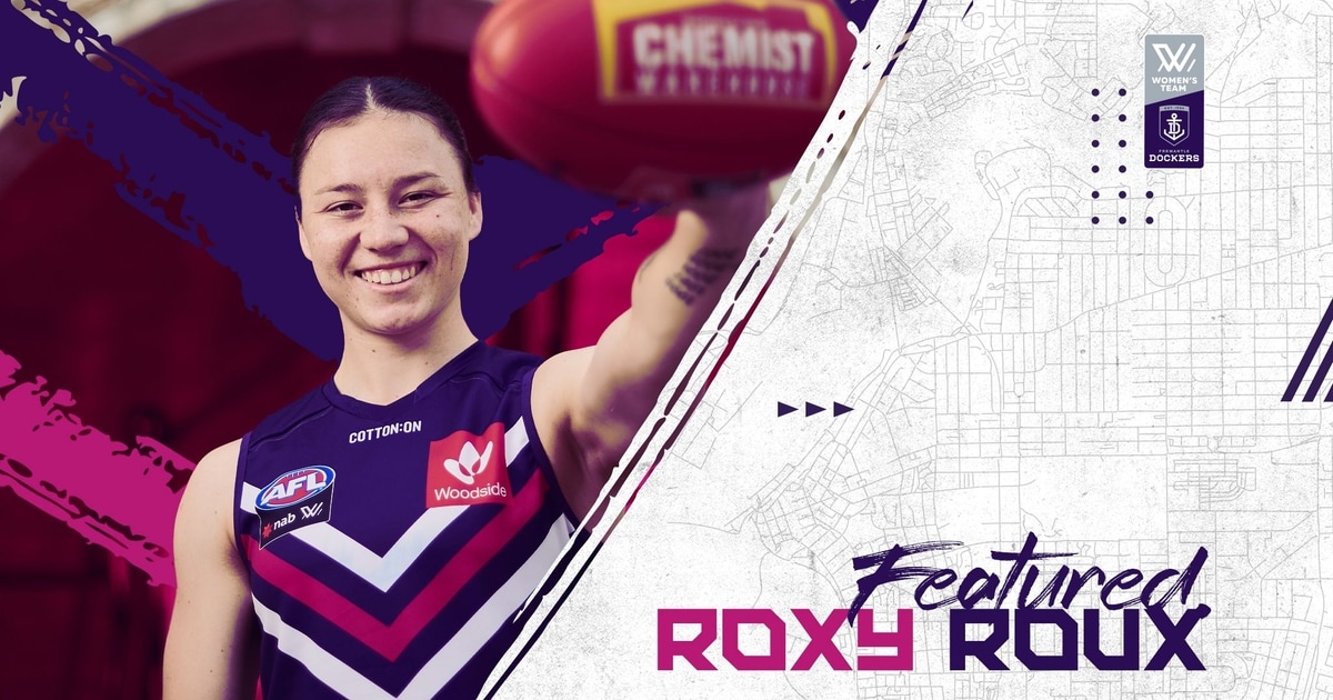 Roxy Roux is playing footy with her heroes