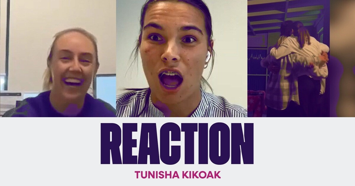 Tunisha finds out she's a Freo Docker!
