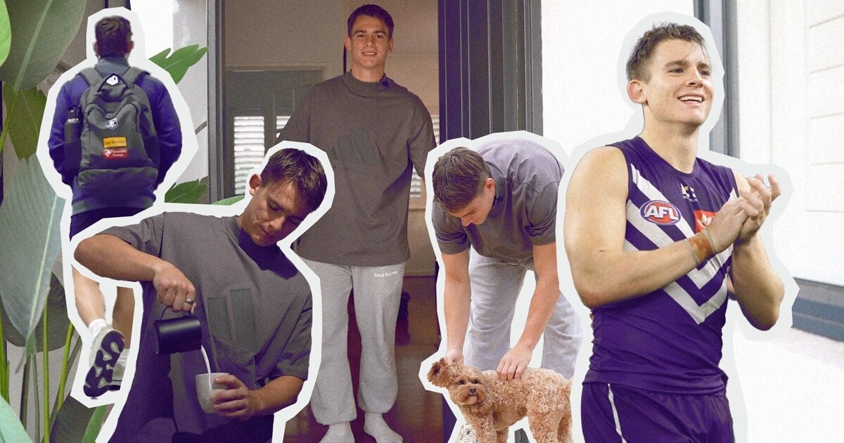 Spend a game day with Freo midfielder Caleb Serong