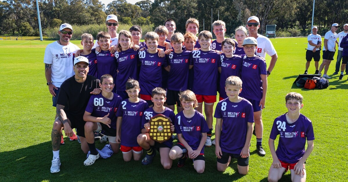 Woodside Energy Michael Walters and Aaron Sandilands Shield wrap