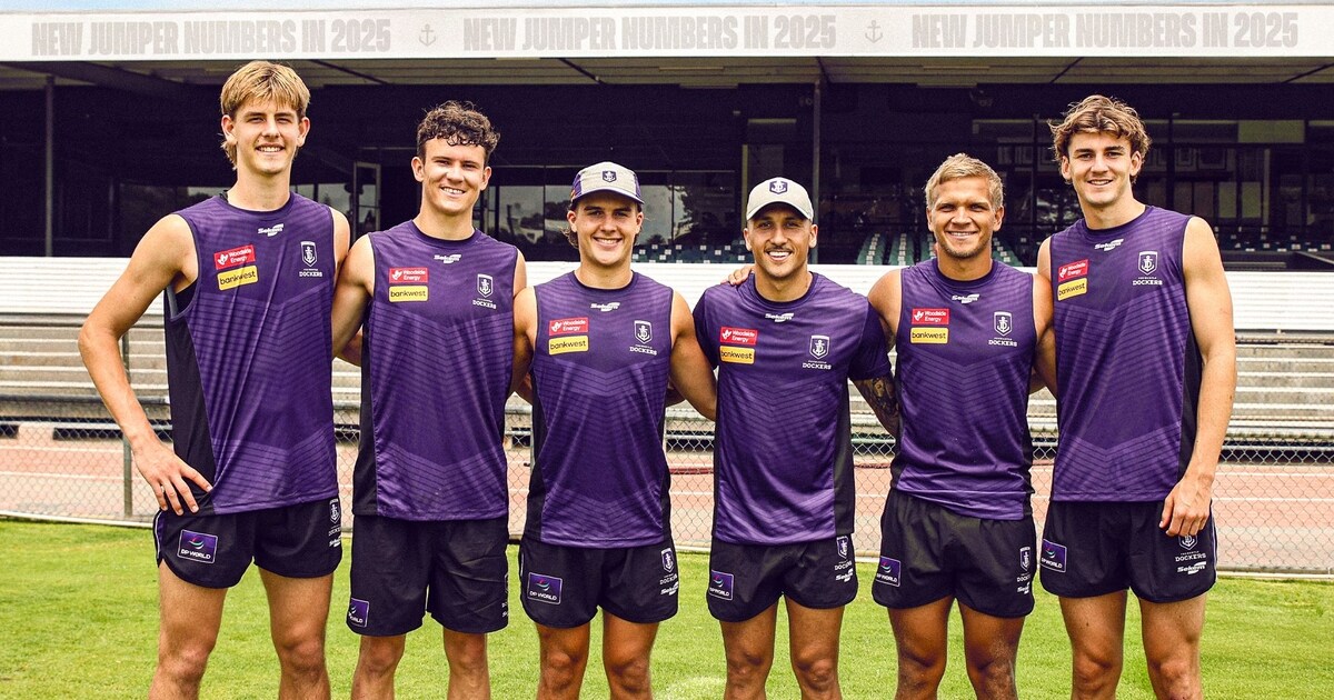 Fremantle reveal new AFL jumper numbers for 2025