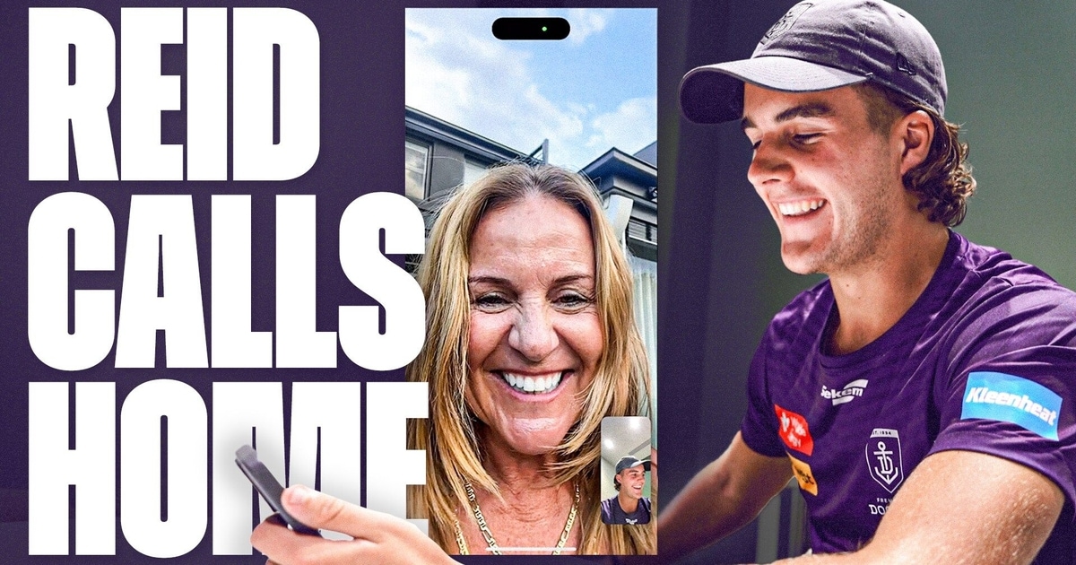 Reid calls his family with the good news!