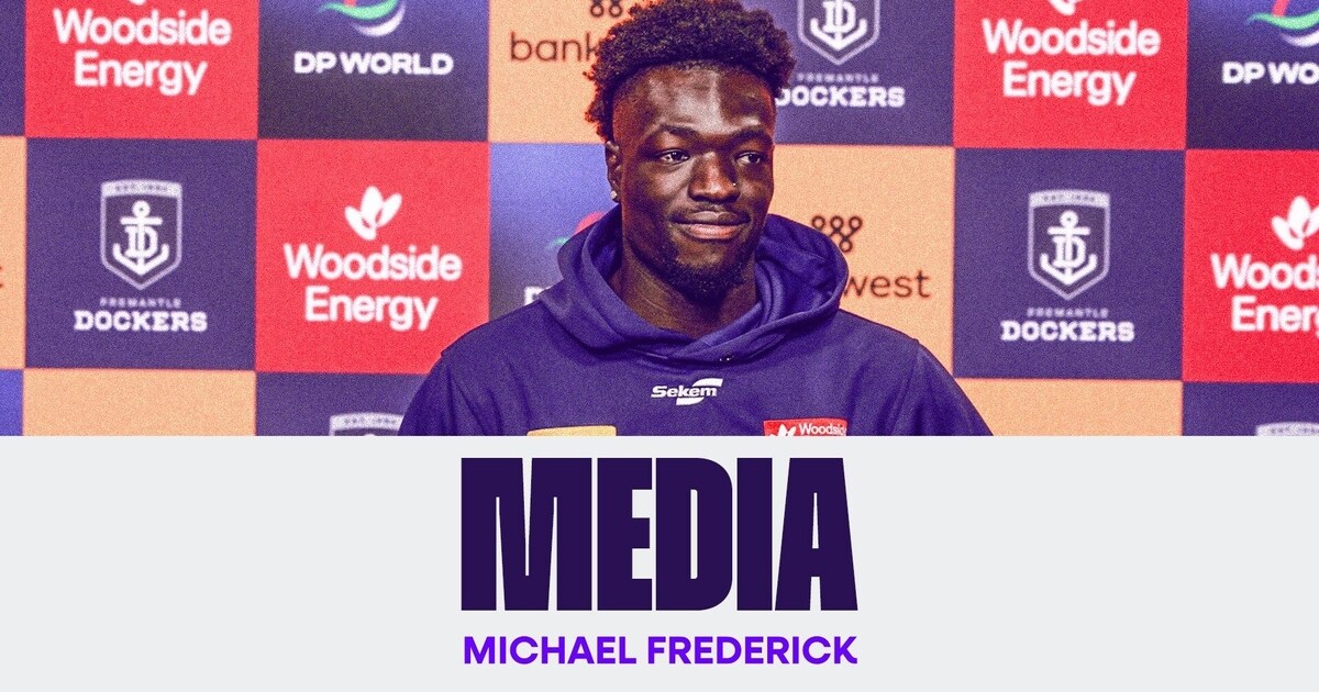 'Looking forward to playing the best team in the comp' | Michael Frederick