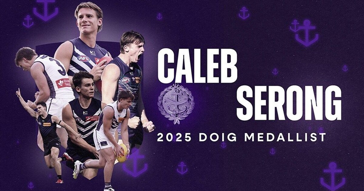 Caleb Serong wins the 2025 Doig Medal!